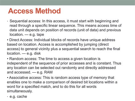 computer architecture memory system pptx data storage and
