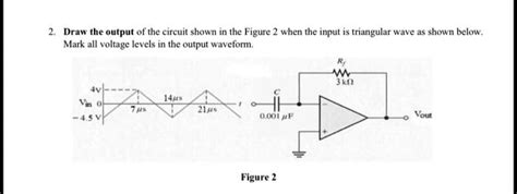 Solved 2 Draw The Output Of The Circuit Shown In Figure 2 When The