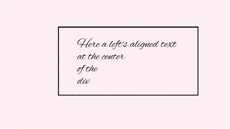 Html How Put A Text At The Center Of A Div Without Using Text Align Center Stack Overflow