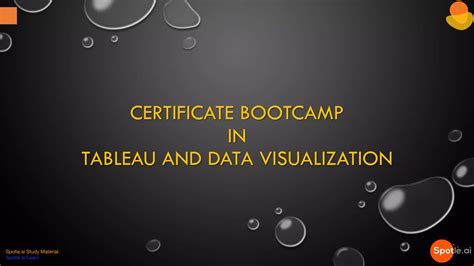 Tableau And Data Visualization Get Started Pdf Databases Computer Software And Applications