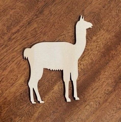 Llama Laser Cut Out Wood Shape Craft Supply Unfinished Scrap Booking