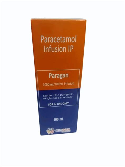 Paracetamol Injection 100ml Strength 1000mg At ₹ 45 Piece In New Delhi