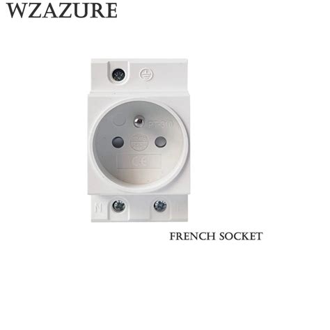 Din Rail Modular Ac30 Universal Power Electric Socket Fr 250v 10 16a Modular Socket And Socket