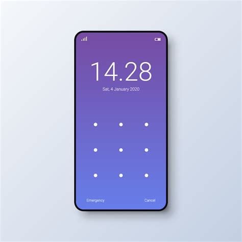 Premium Vector Pattern Lock Screen User Interface