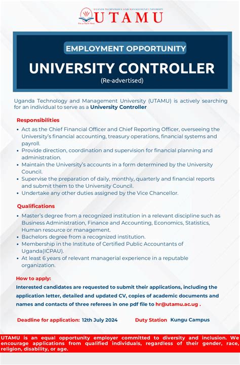 Opportunity Awaits Uganda Technology And Management University Is