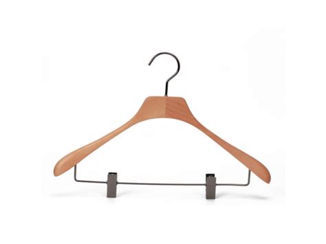 სასტუმროს ტანსაცმლის საკიდი ხის დამჭერებით