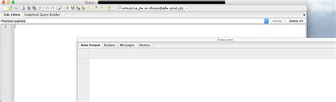 Pgadmin Iii How To Merge Output Pane And Query Pane Database