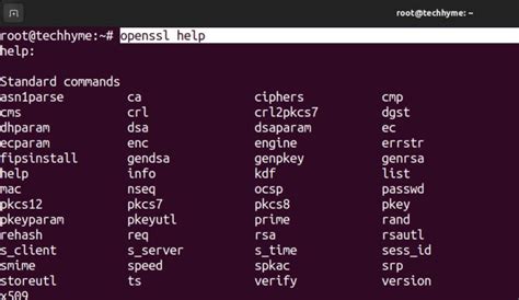 Understanding Openssl Commands A Comprehensive Guide Tech Hyme