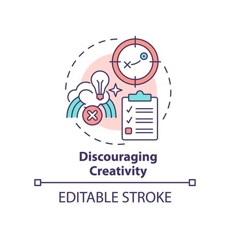 Discouraging Creativity Concept Icon Disadvantage Of Business Planning
