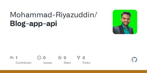 github mohammad riyazuddin blog app api