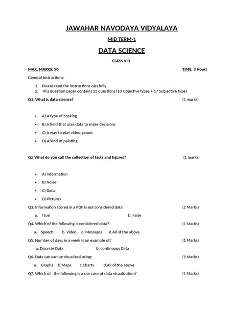 Viii Data Sci Pdf Data Computing