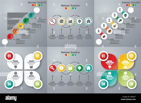 Set With Infographics Stock Vector Image Art Alamy