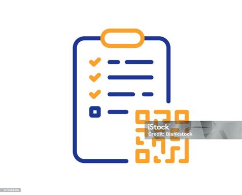 Qr Code Line Icon Scan Barcode Sign Vector Stock Illustration Download Image Now Bar Code