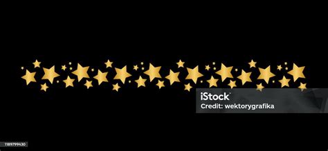 금색 벡터 디자인 바닥글 현대 테두리 룰 라인 디자인의 스타 라인 디바이더 검은 색 배경에 격리 된 낙서 패턴 0명에 대한 스톡 벡터 아트 및 기타 이미지 Istock
