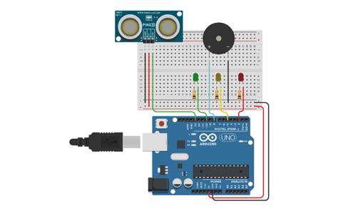 Circuit Design Parking Sensor Mavridou Tinkercad