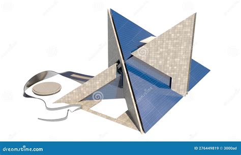 futuristic pyramidal architecture royalty free cartoon cartoondealer