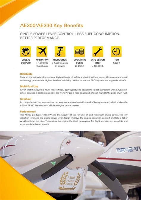 Pdf Ae300 Ae330 Key Benefits Austro Engine€¦ · Max Take Off Power 123 5 Kw 168 Hp Max