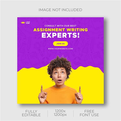 Online Assignment Writing Social Media Poster Design Psd Template