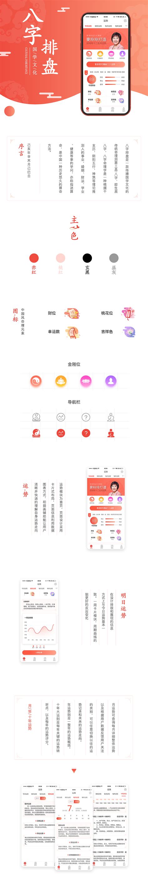 八字排盘 国学文化命理运势工具 南木alec 站酷zcool
