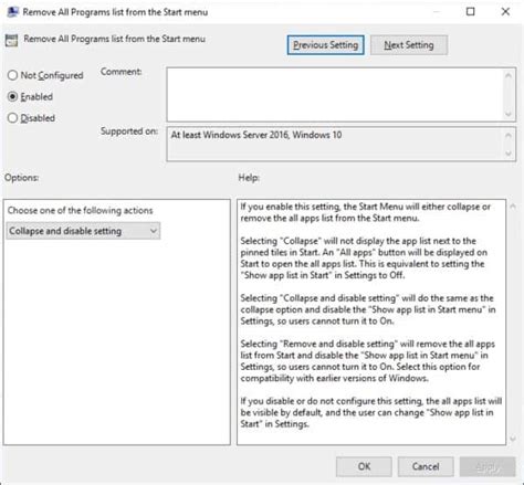Tutorial GPO Remove All Programs From The Start Menu Step By Step