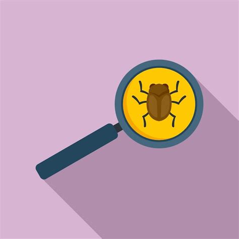 Premium Vector Search Software Bug Icon Flat Illustration Of Search