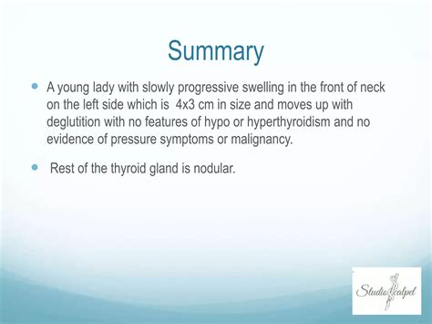 Thyroid Swelling A Practical Guide On Writing And Presenting A Clinical Case Pptx Thyroid