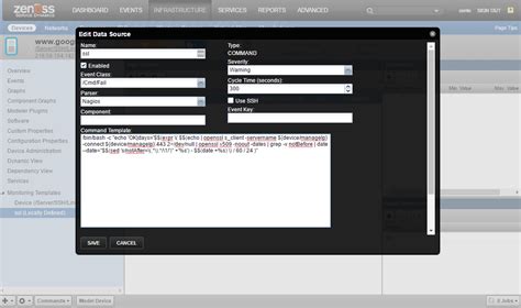How To Create A Simple Datasource To Check Ssl Status Zenoss