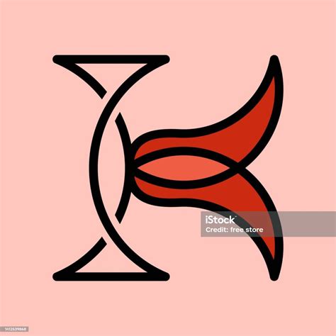 편지 K 꽃 로고 디자인 0명에 대한 스톡 벡터 아트 및 기타 이미지 0명 개념 광고 Istock