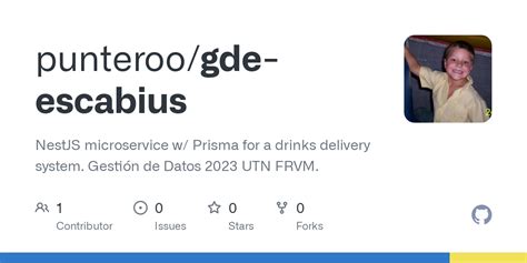 GitHub Punteroo Gde Escabius NestJS Microservice W Prisma For A Drinks Delivery System