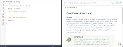 Solved Include Using Namespace Std Collapse Conditionals Chegg