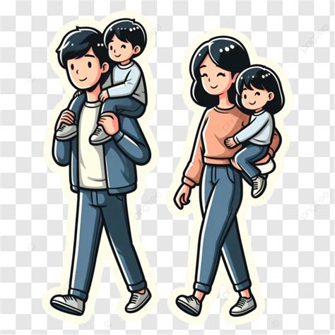 팔에 아이를 안고 있는 가족 스티커 팔에 아이를 안고 있는 가족 스티커 가족의 날 가족 아기 Png 일러스트 및 이미지 에 대한 무료 다운로드 Pngtree