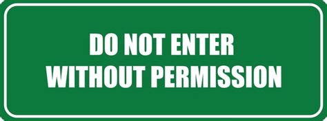Do Not Enter Without Permission Over 16 Royalty Free Licensable Stock