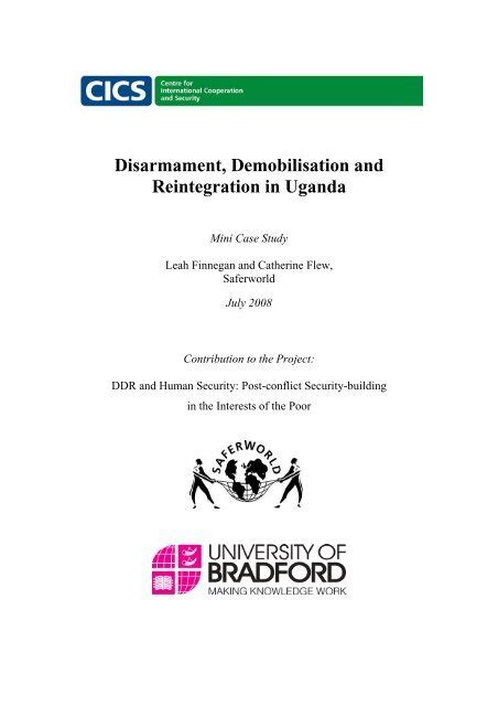 DDR Mini Case Study Uganda Saferworld