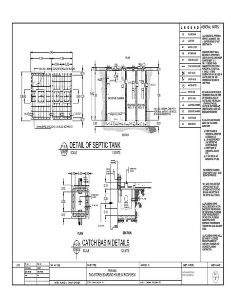 Catch Basin Details Pdf Plumbing Septic Tank
