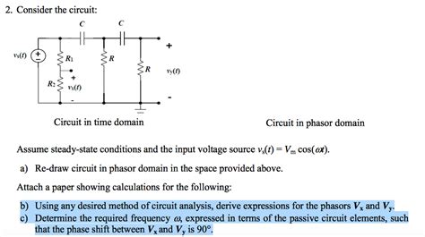 solved consider the circuit circuit in time domain circuit