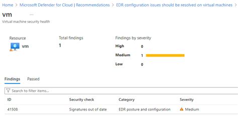 엔드포인트 검색 및 응답 권장 사항 검토 및 수정 에이전트 없음 microsoft defender for cloud