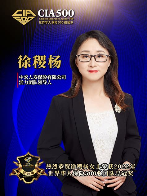 2022年获奖会员 世界华人保险500强团队