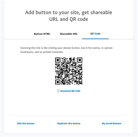Adding A QR Code With Your Paypal Donation Button