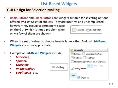 Lesson 5 List Based Widgets Lists Grids And Scroll Views Ppt Download