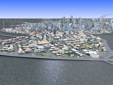 Cinema 4d 한국 유저그룹 City Engine을 이용한 도시 렌더링