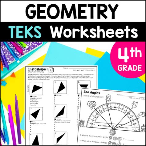 4th Grade Geometry Worksheets Marvel Math Worksheets Library