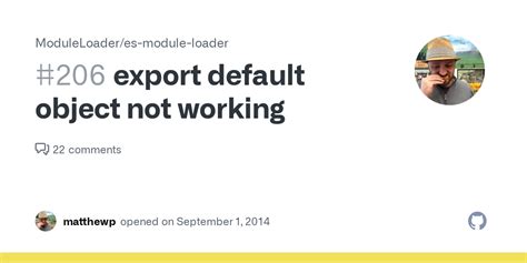 Export Default Object Not Working · Issue 206 · Moduleloaderes Module
