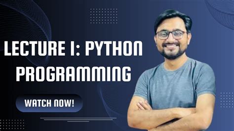 Lecture 1 Python Programming Free Course Time Ssdp Hyderabad Youtube