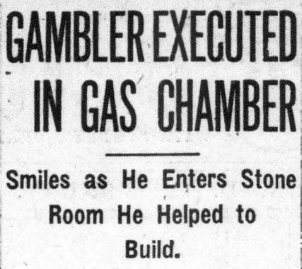 US Lethal Gas Executions Strange Ago