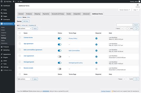 Additional Terms Pro Woocommerce Marketplace