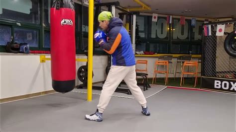 복싱 샌드백연습 페이크 후 펀치 훈련 Boxing Sandbag Practice Training Punch After