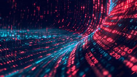 Dynamic Digital Data Stream Generative Ai Premium Ai Generated Image