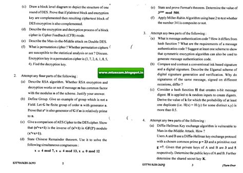 Uptu Exam Cryptography And Network Security