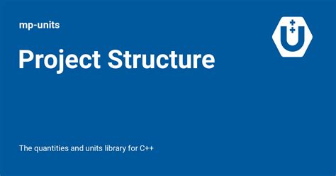 Project Structure Mp Units