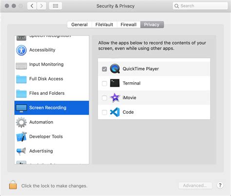 [macos] catalina does not allow to capture the screen fix · issue